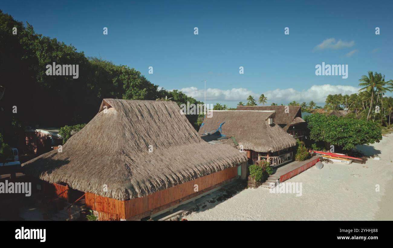 Aerial zoom in holiday resort hi-res stock photography and images - Alamy