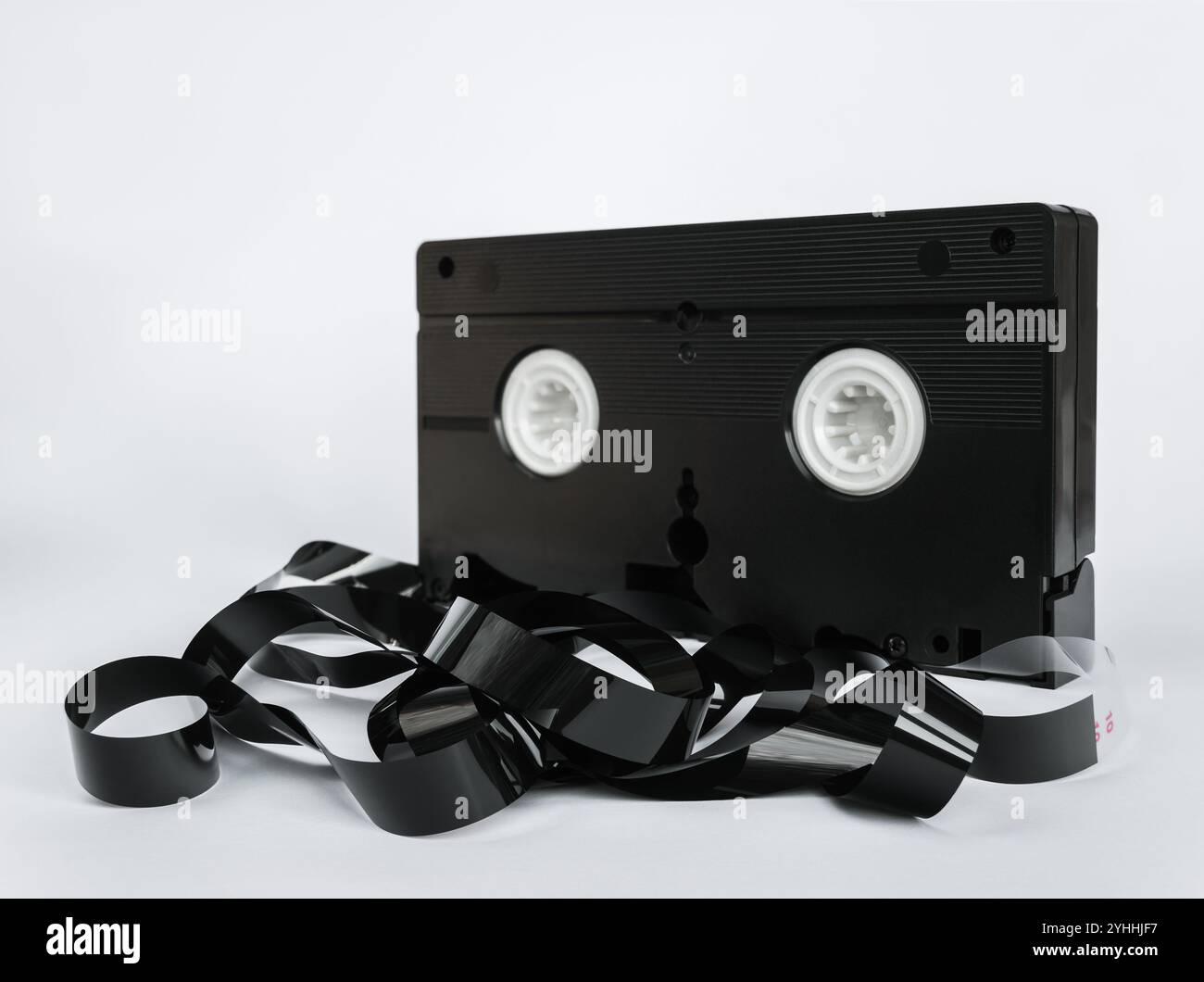 Old video cassette tape back hi-res stock photography and images - Alamy