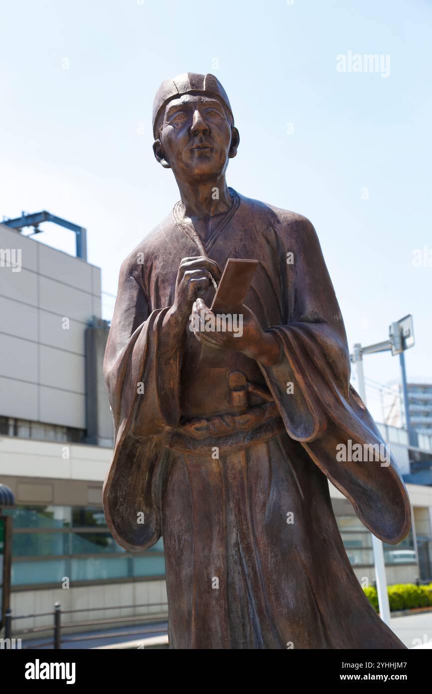 Matsuo Basho statue Stock Photo - Alamy