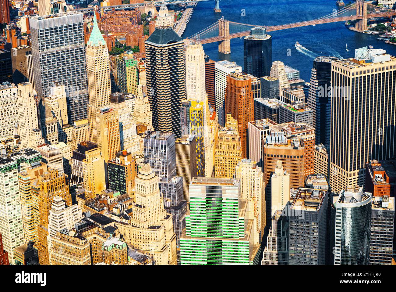 Downtown lower manhattan from above hi-res stock photography and images ...