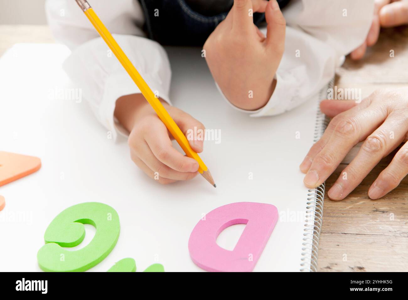 Child studying English Stock Photo - Alamy