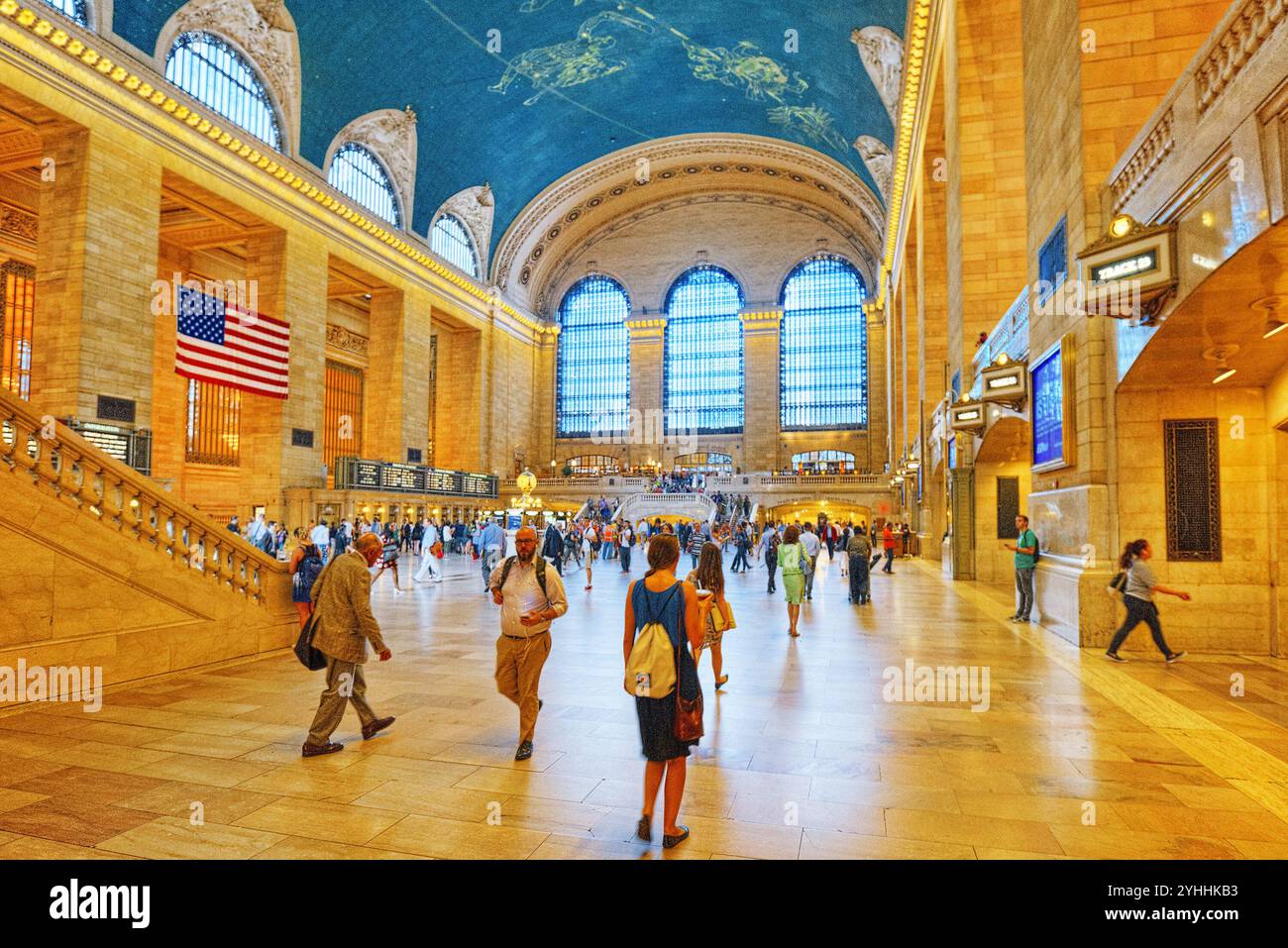 New York, USA- September 05, 2017 : Grand Central Terminal- railroad ...