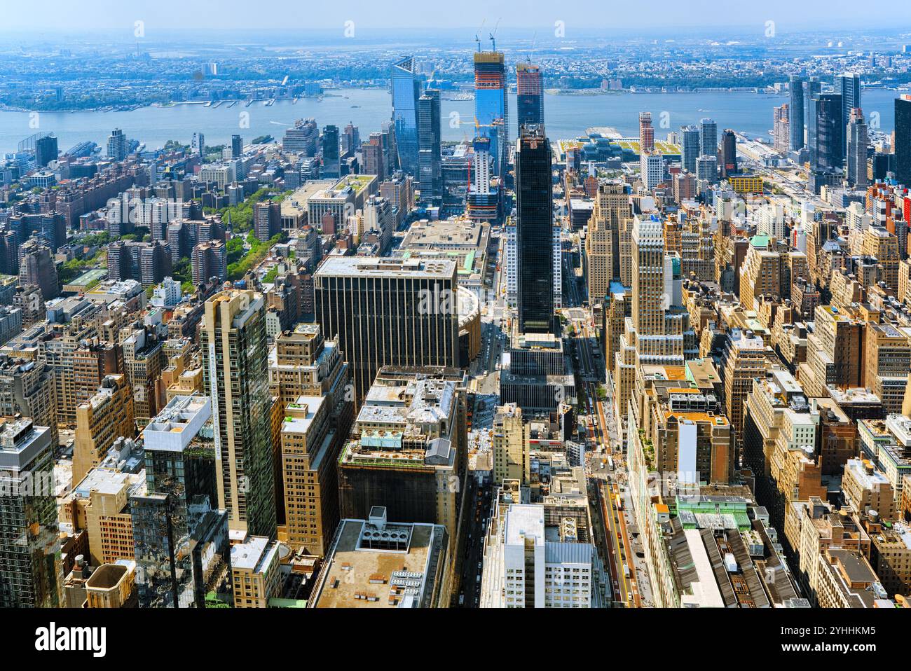 View of Manhattan from the skyscraper's observation deck. New York. USA ...
