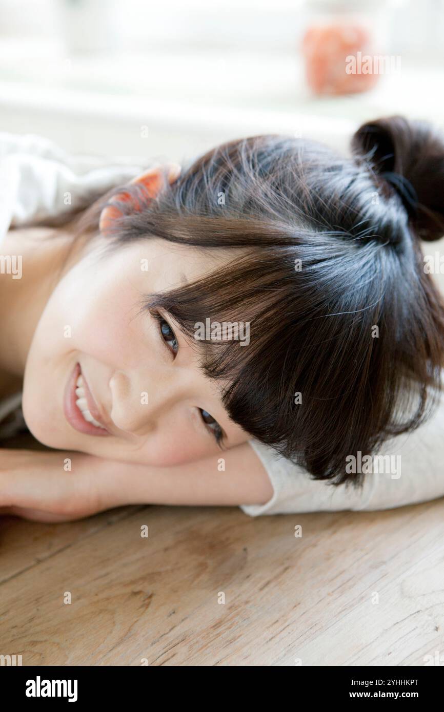Female lying face down on hi-res stock photography and images - Alamy
