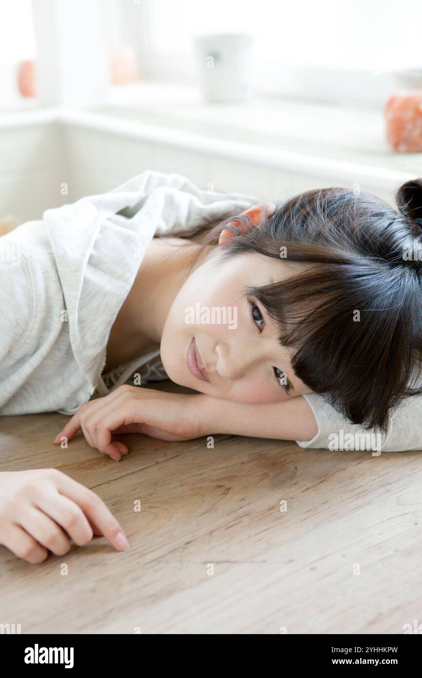 Female lying face down on hi-res stock photography and images - Alamy