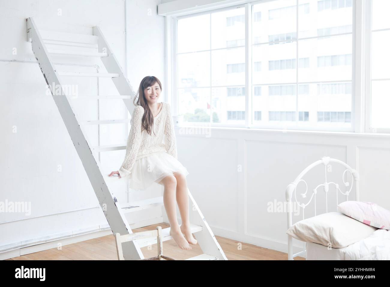 3 point ladder hi-res stock photography and images - Alamy