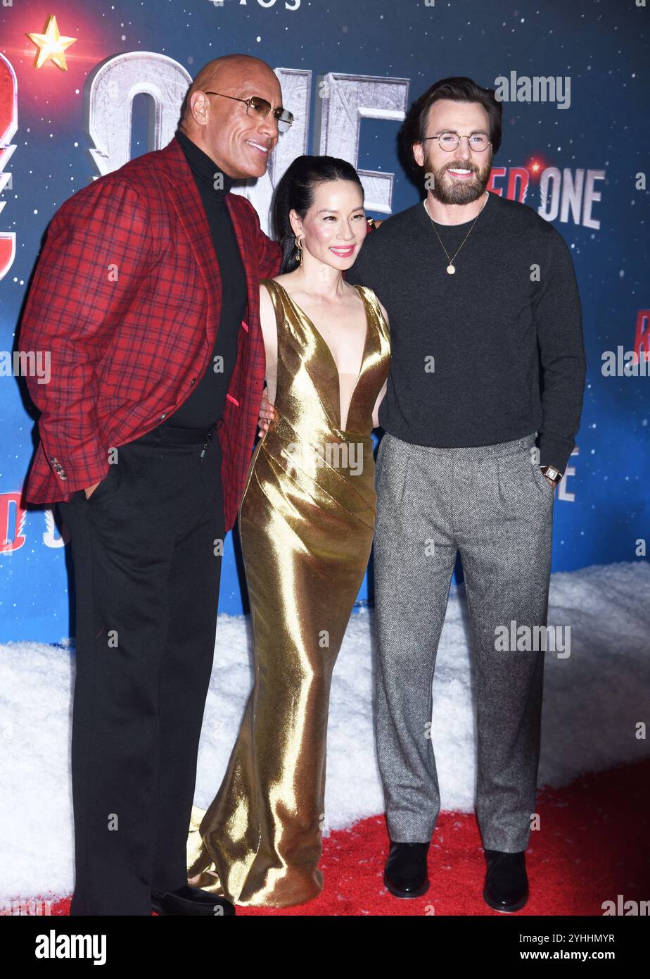 New York City, United States. 11th Nov, 2024. Dwayne Johnson, Lucy Liu ...
