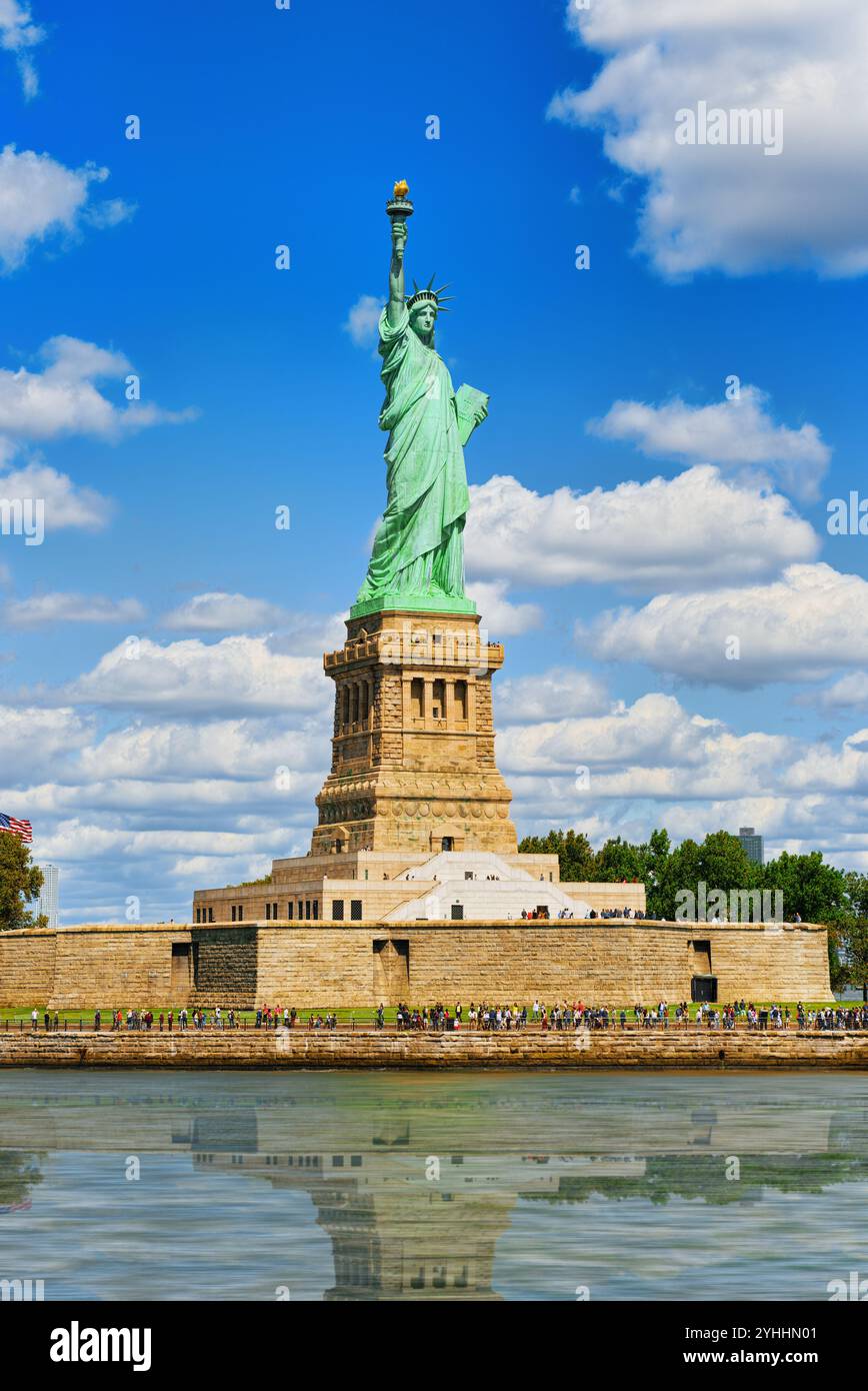 Statue of Liberty (Liberty Enlightening the world) near New York and ...