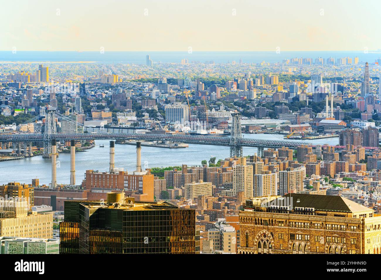 View of Manhattan from the skyscraper's observation deck. New York. USA ...
