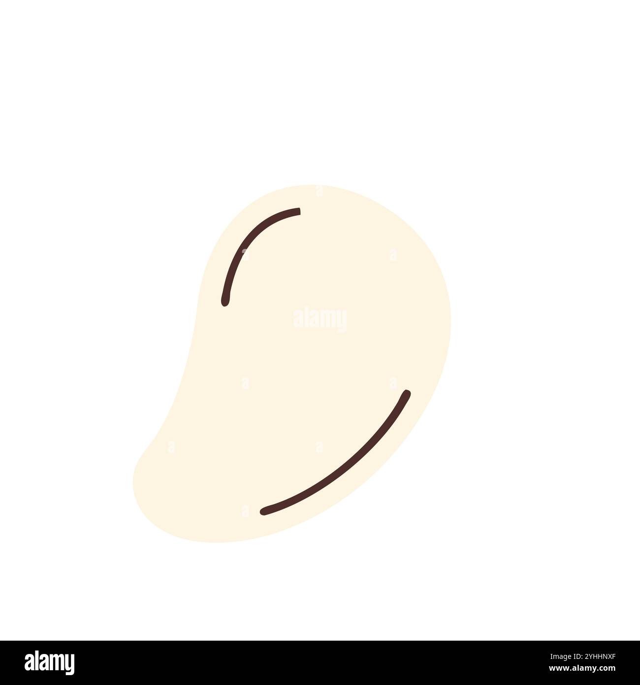 simple vector illustration of a mango, in a simple and clean style ...