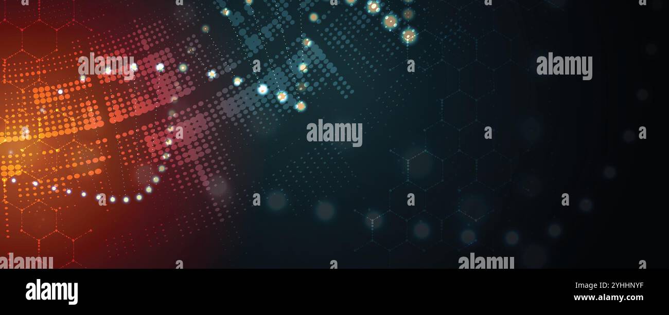 Abstract DNA technology. Science medical concept. Futuristic background ...