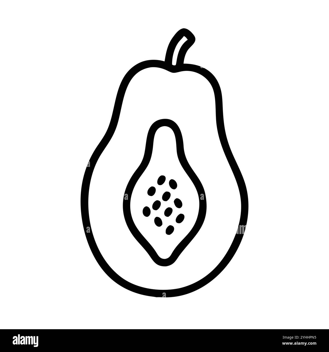simple vector illustration of a pawpaw, in a simple and clean style ...