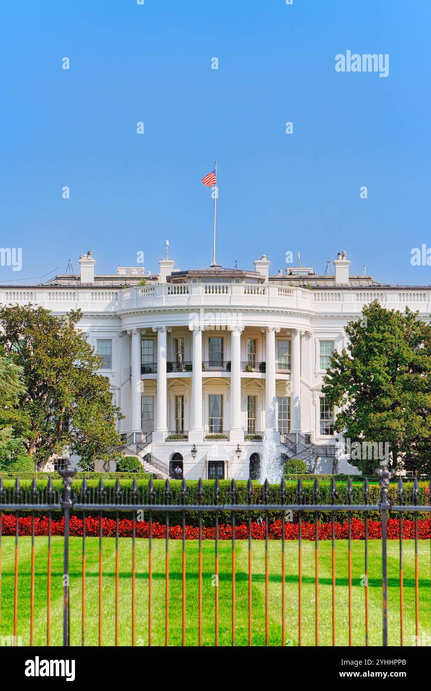 The White House South Lawn. Near White House is Basketball Court ...