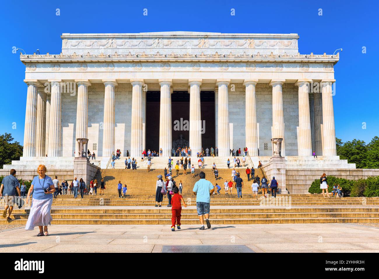 Washington, DC, USA - September 10,2017 : Lincoln Memorial U.S ...