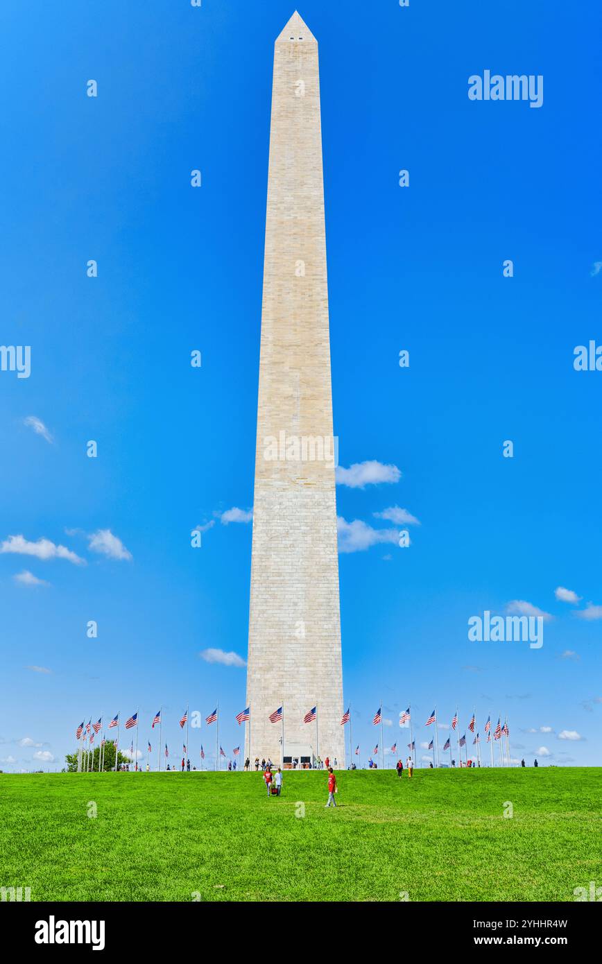 Washington Monument is an obelisk on the National Mall in Washington, D ...