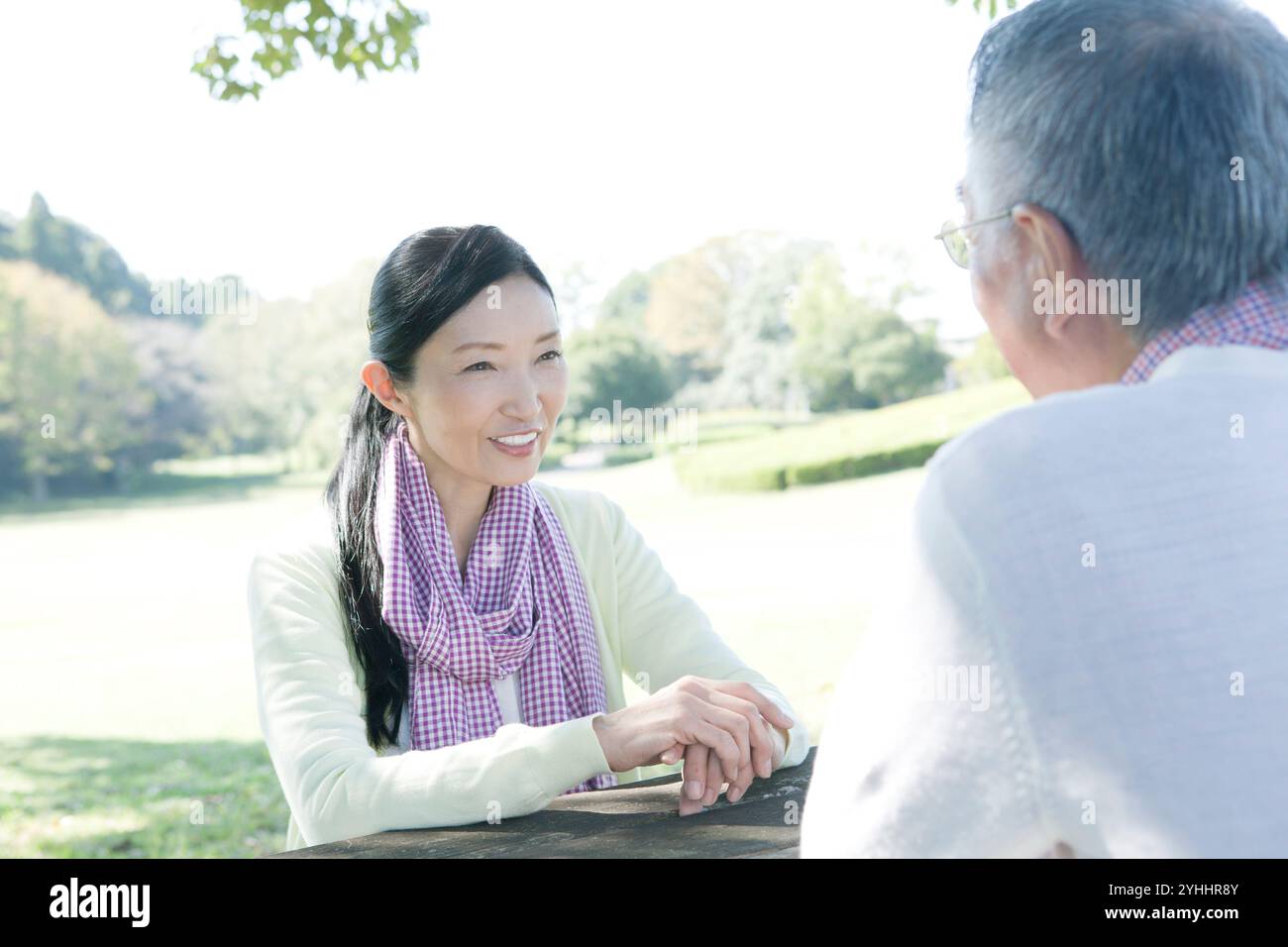 Happiness park table hi-res stock photography and images - Alamy