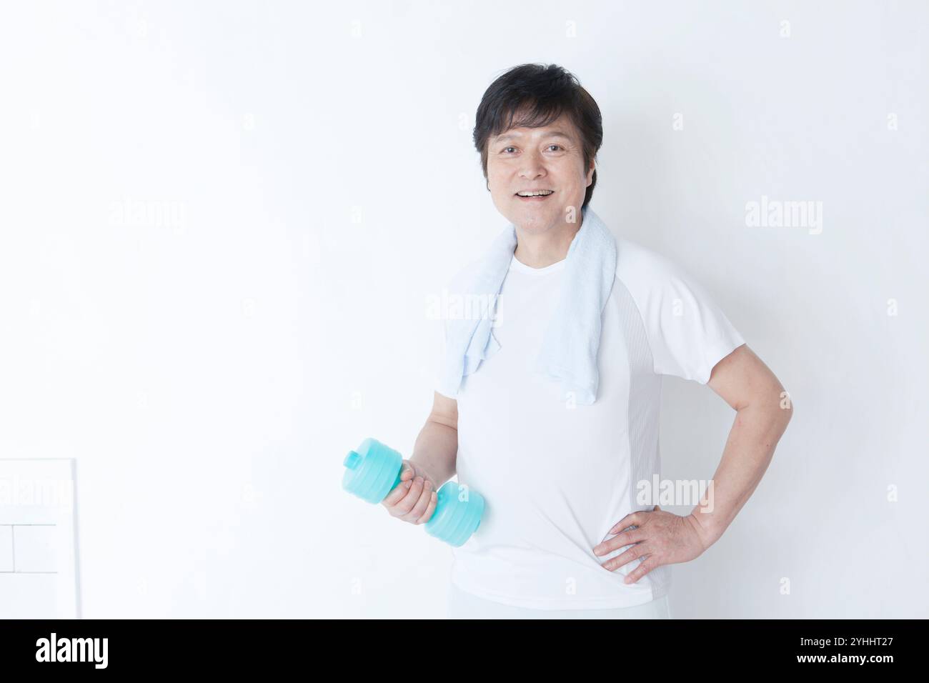Man in his 60s exercising Stock Photo - Alamy