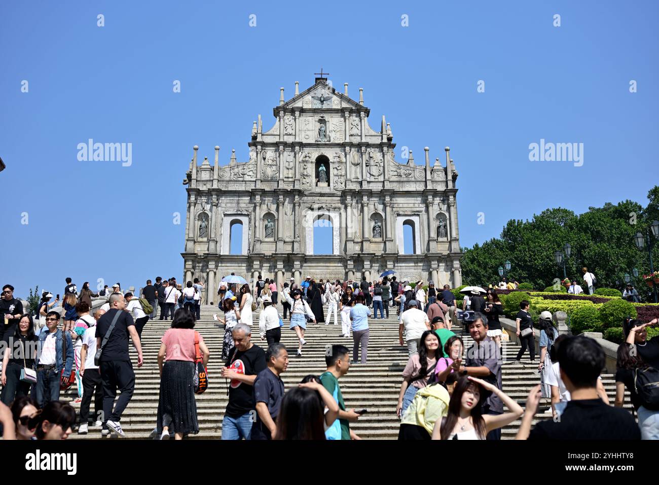 The Ruins of Saint Paul's Church in Macau Stock Photo - Alamy