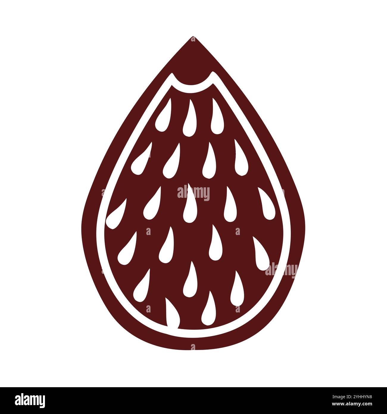 simple vector illustration of a salak snake fruit , in a simple and ...