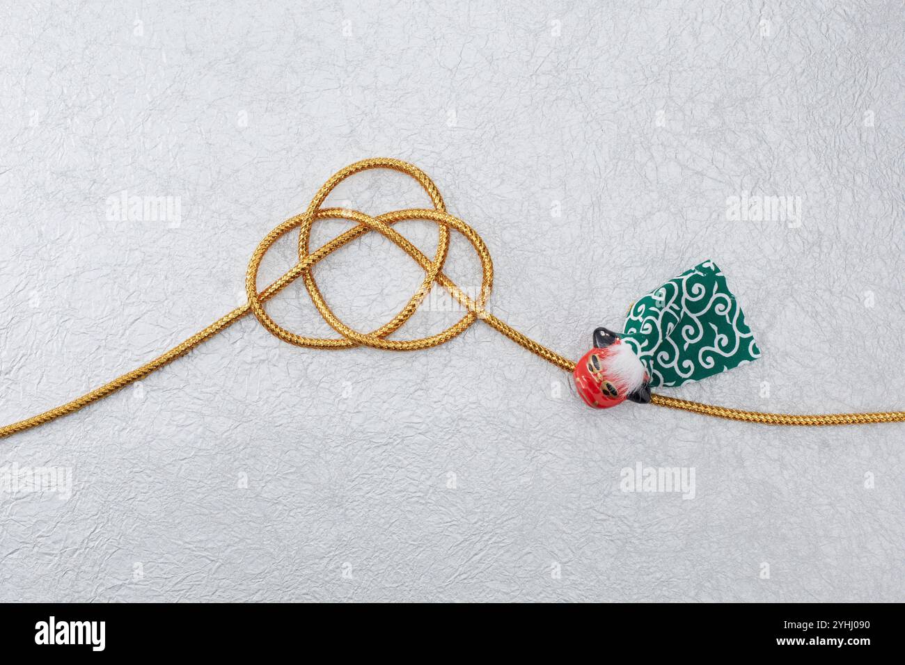Mini lion dance object and gold string Stock Photo - Alamy