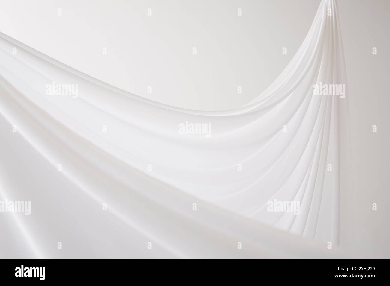 Soft white fabric draped hi-res stock photography and images - Alamy