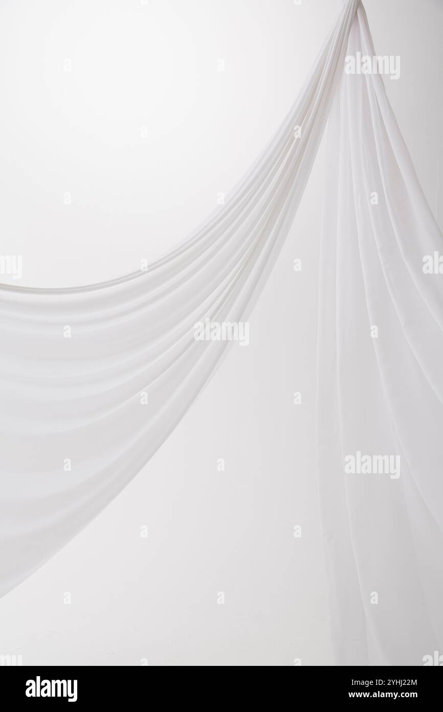 Soft white fabric draped hi-res stock photography and images - Alamy