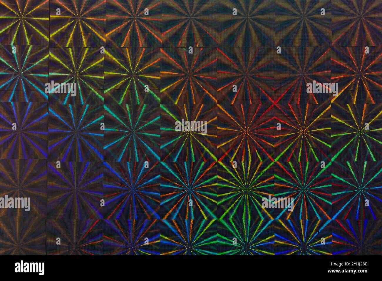 Material with seven-coloured patterns Stock Photo - Alamy