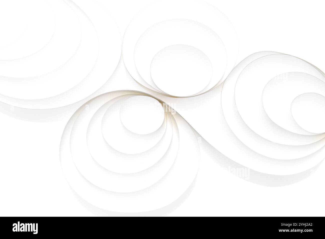 Many paper circles and curves Stock Photo - Alamy