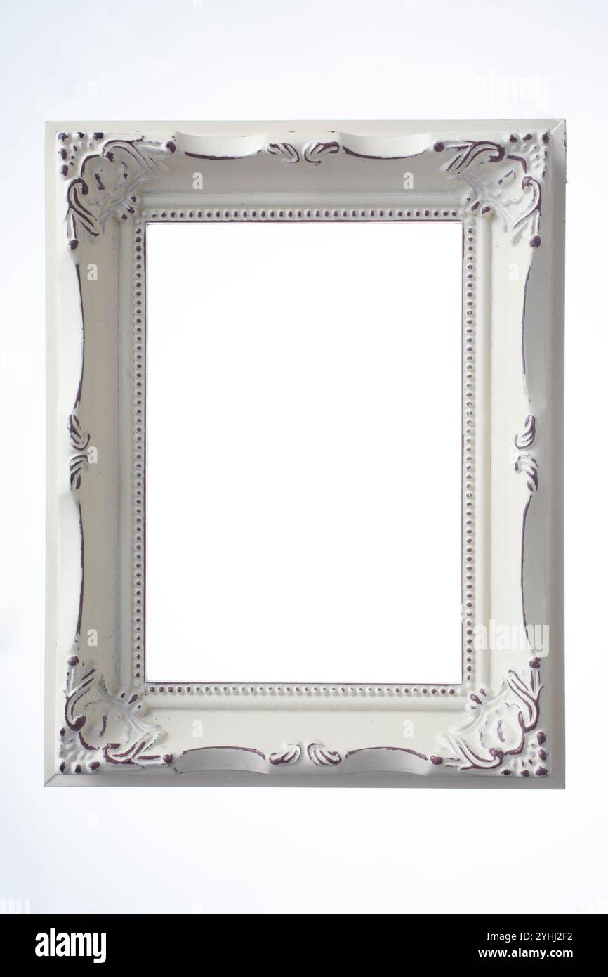 White picture frame edges only Stock Photo - Alamy