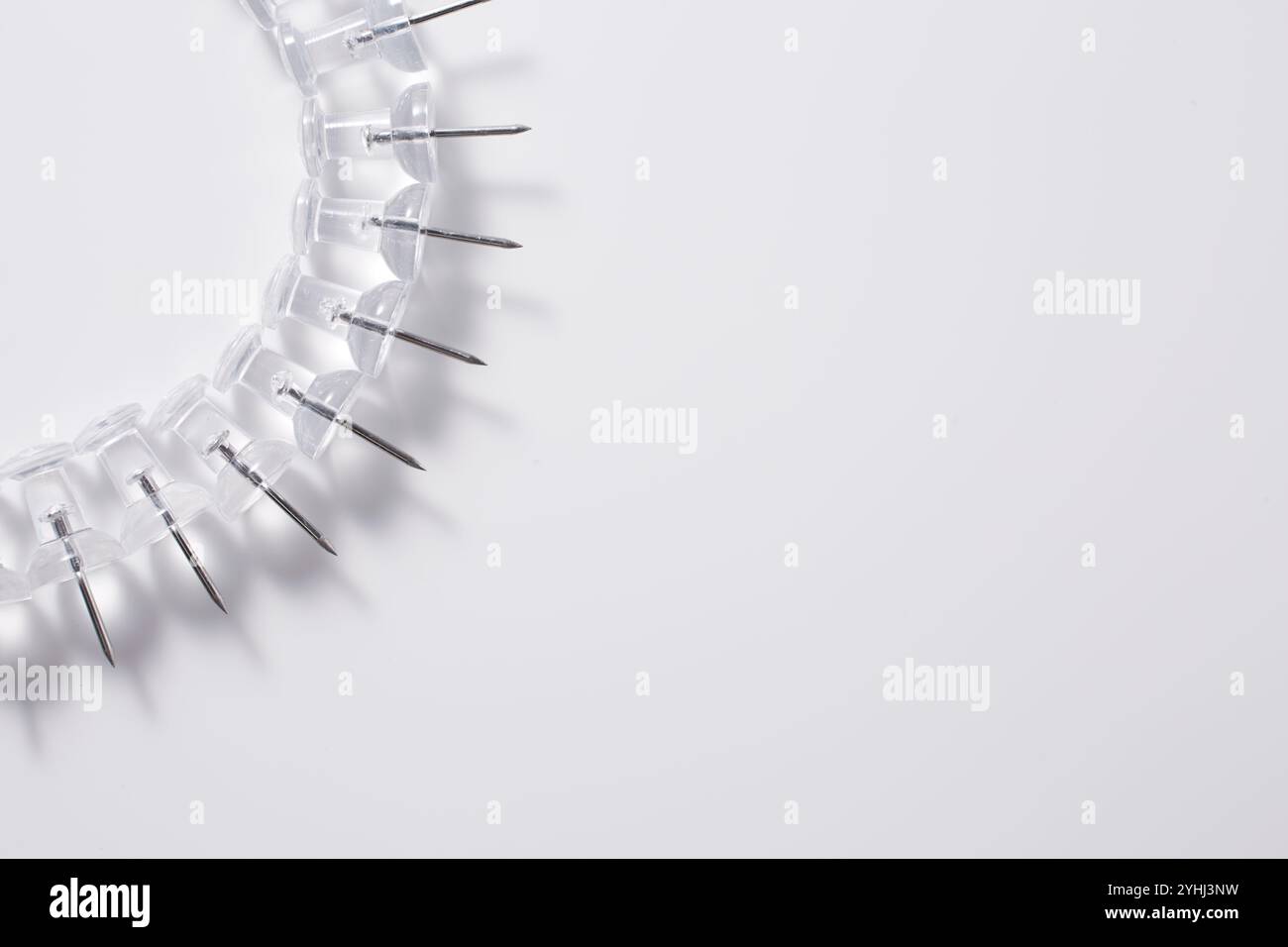 Transparent push pin Stock Photo - Alamy