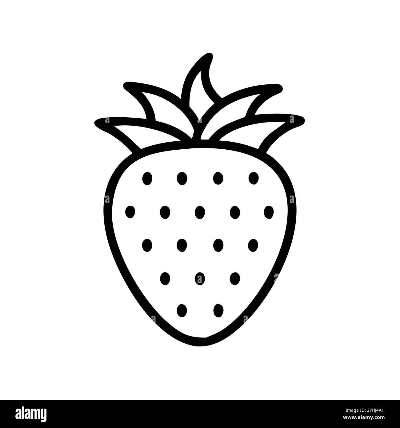 simple vector illustration of a pineberry, in a simple and clean style ...