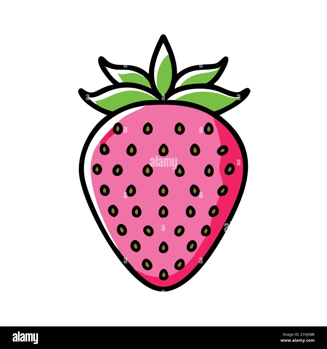 simple vector illustration of a pineberry, in a simple and clean style ...