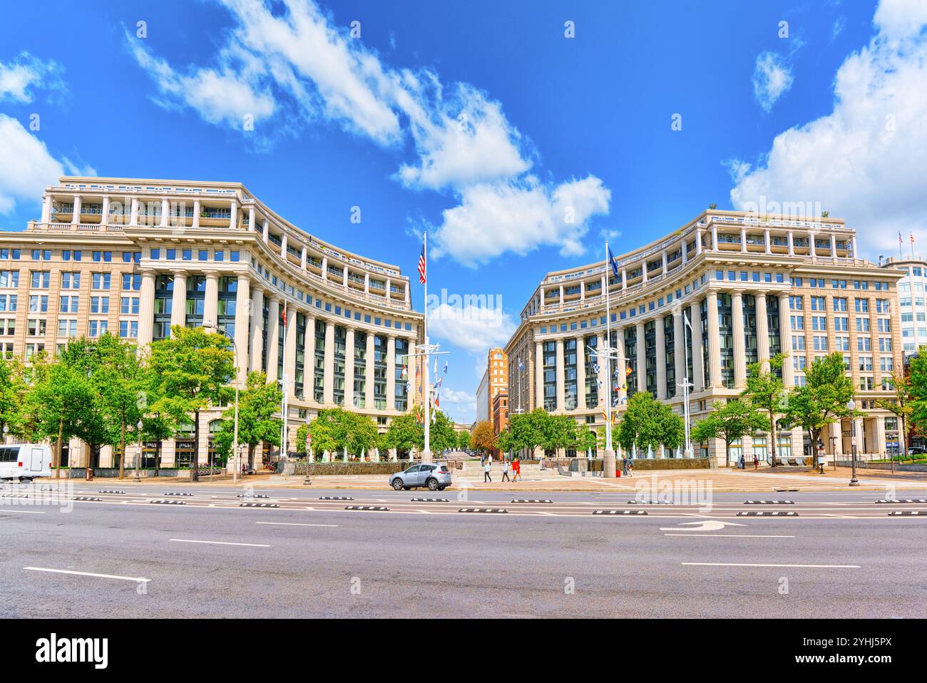 Washington, DC, USA - September 10,2017 :Naval Heritage Center and US ...