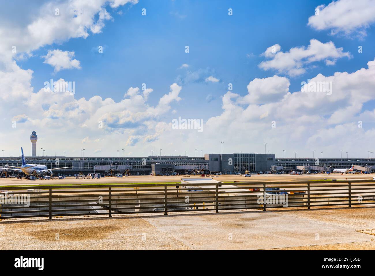 Washington, DC, USA - September 11,2017 : View of the airfield Dulles ...