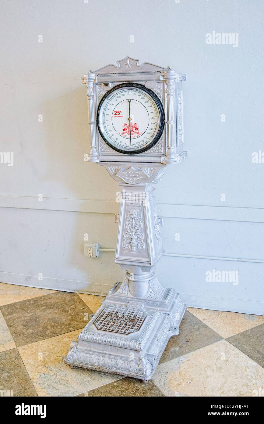 Los Angelos, California, USA - September 03, 2018: Antique scales ...