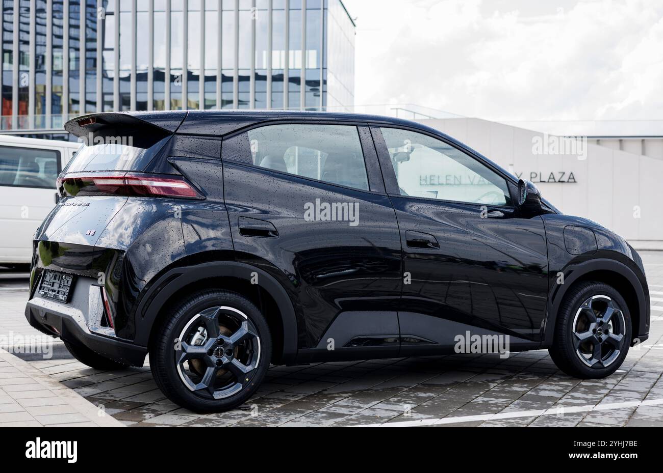 Minsk, Belarus, November 12, 2024 - Luxury BYD EV car parked near ...