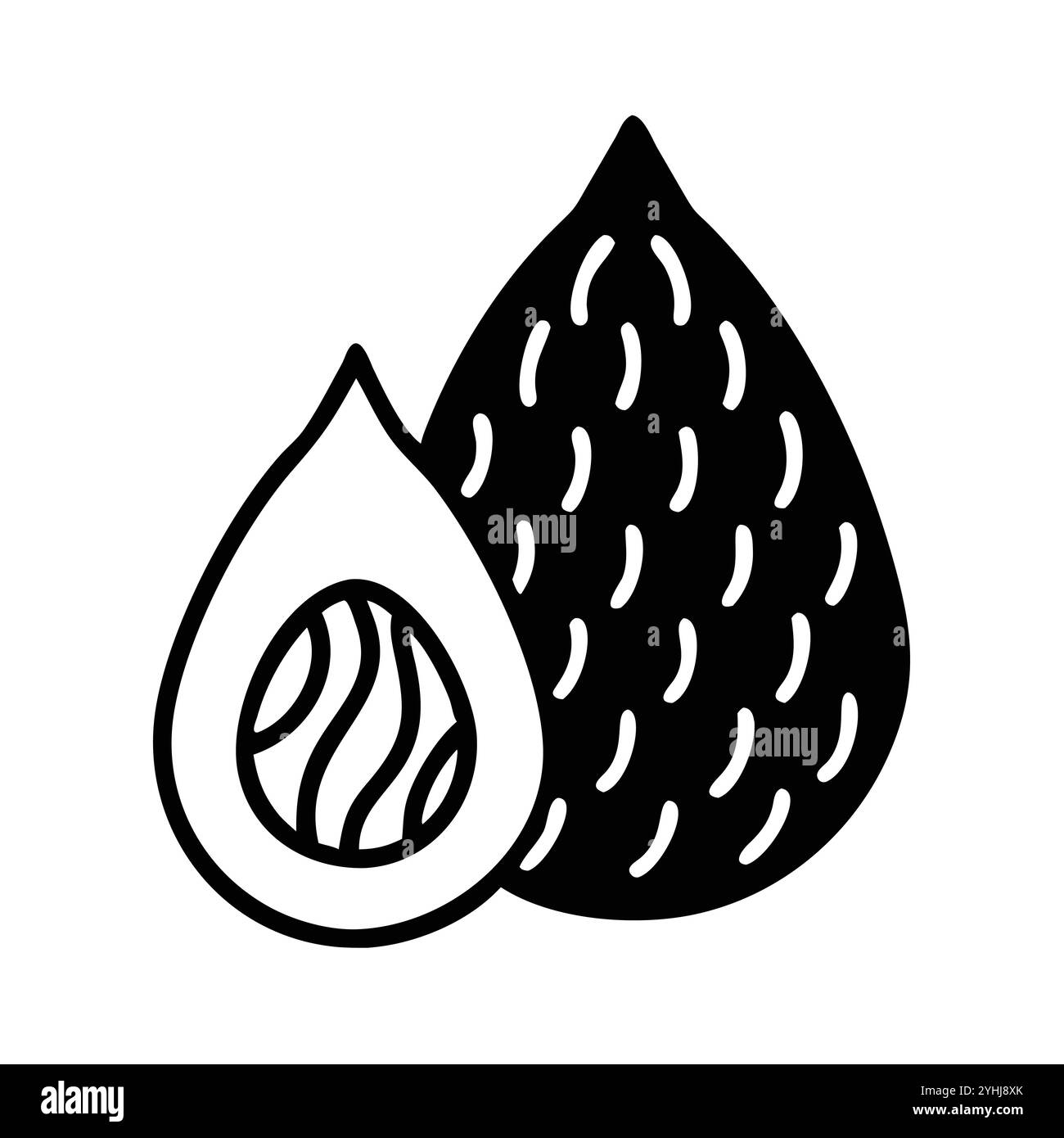 simple vector illustration of a salak snake fruit , in a simple and ...