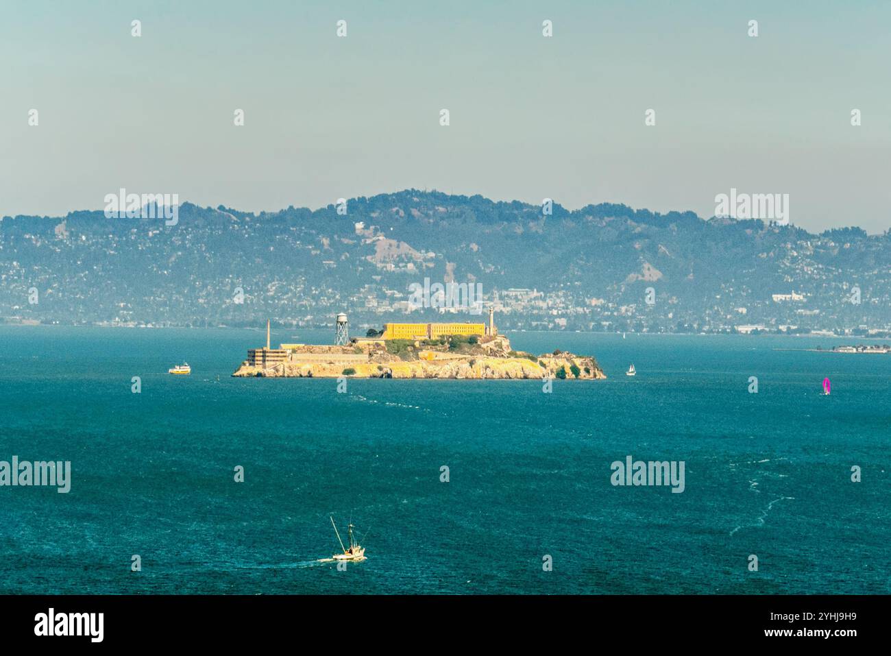 World famous prison Alcatraz. San Francisco. California.USA Stock Photo ...