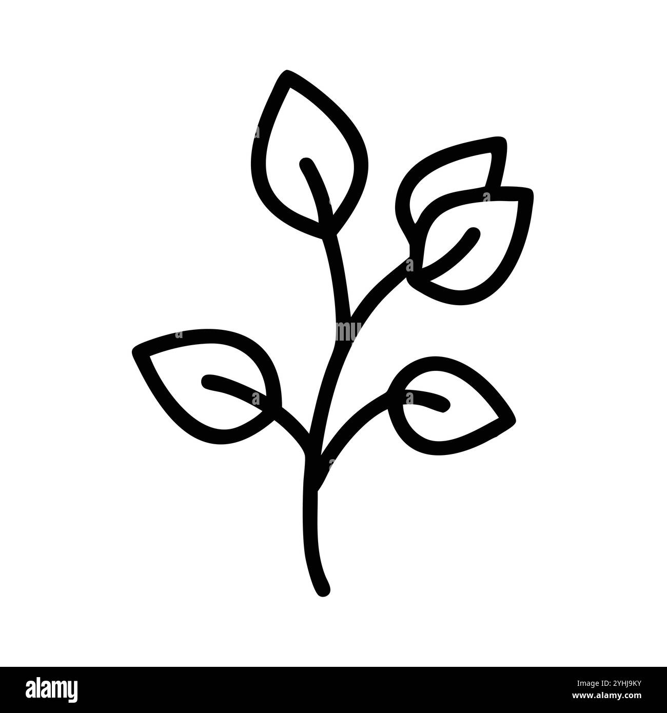 simple vector illustration of a serviceberry, in a simple and clean ...
