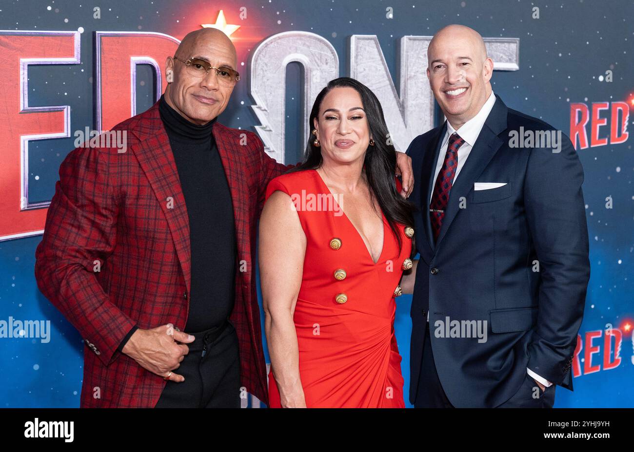 New York, NY, USA, 11 November 2024: Dwayne Johnson, Dany Garcia, Hiram ...