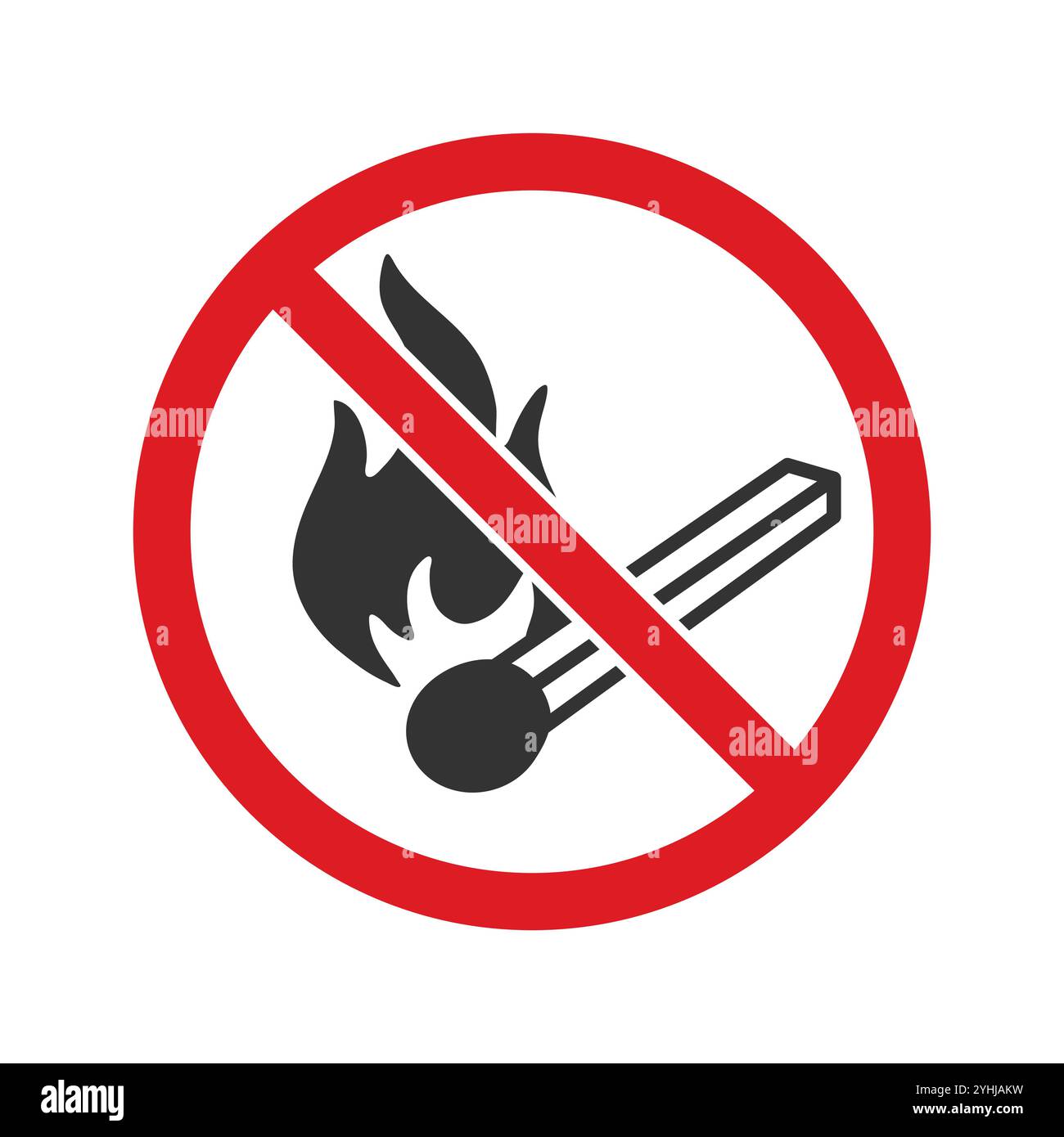 No open fire icon symbol. No open flame sparkle logo sign. Not allowed ...