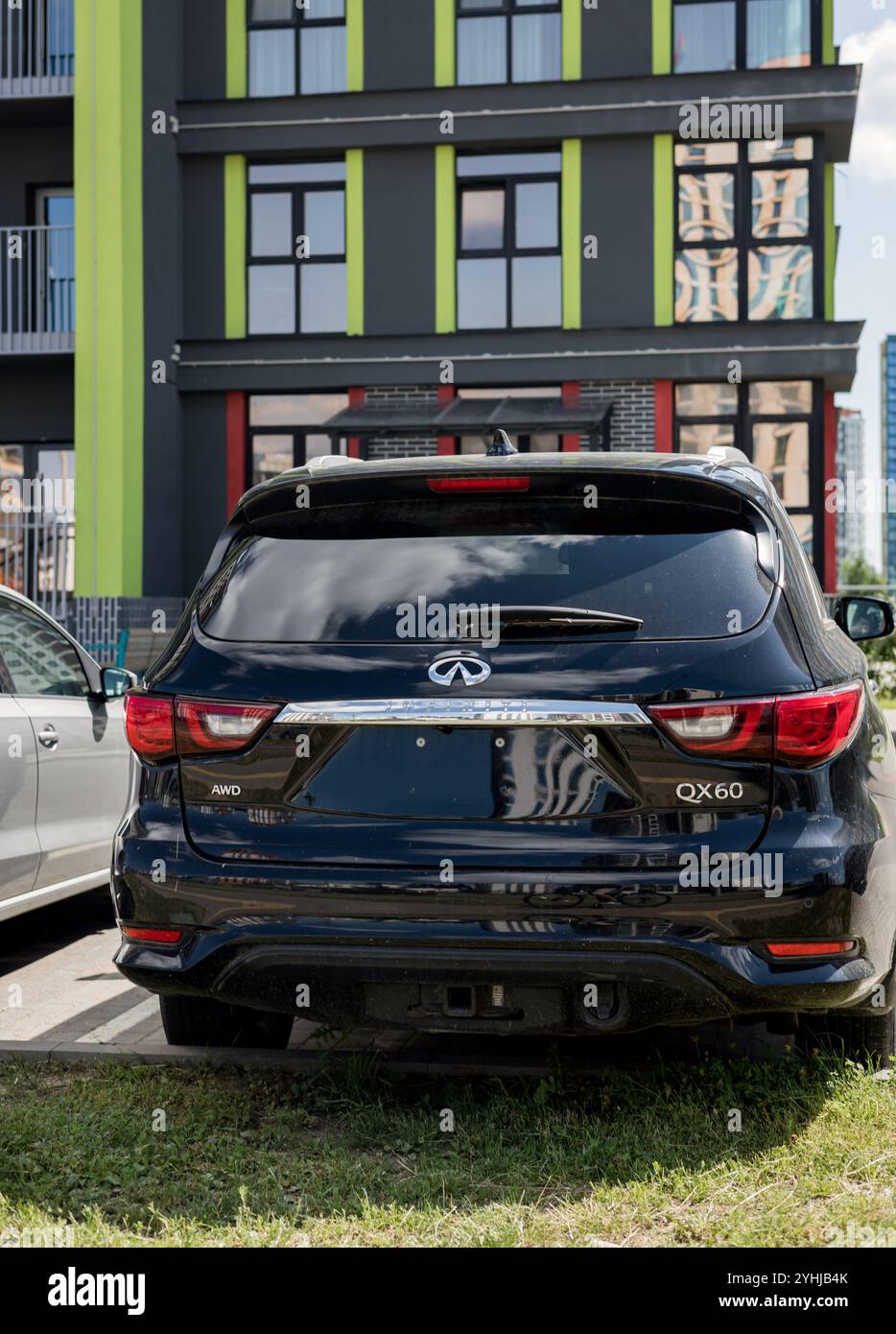 Minsk, Belarus, November 12, 2024 - Rear view modern car Infiniti QX60 ...
