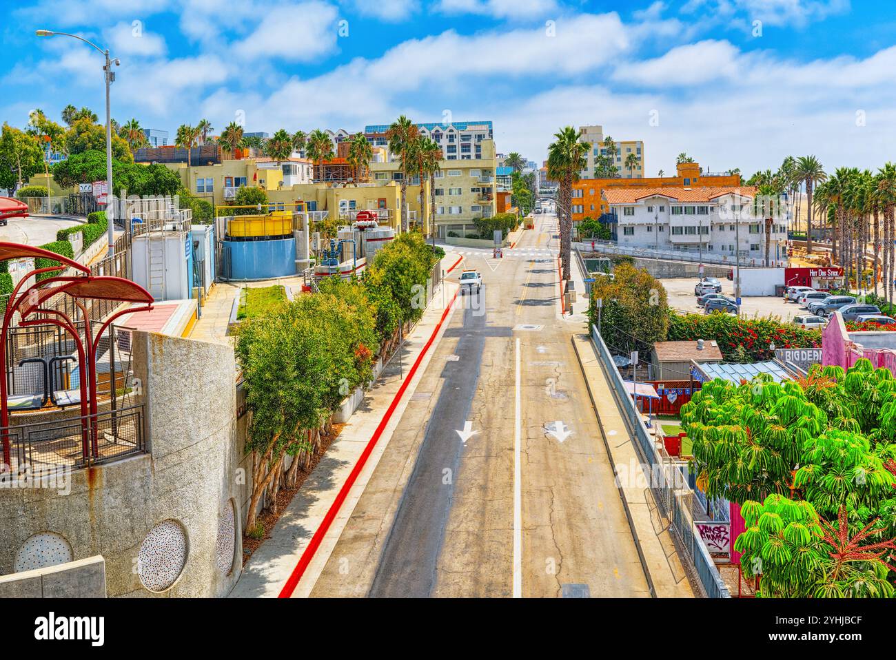 City views, Santa Monica streets - a suburb of Los Angeles Stock Photo ...