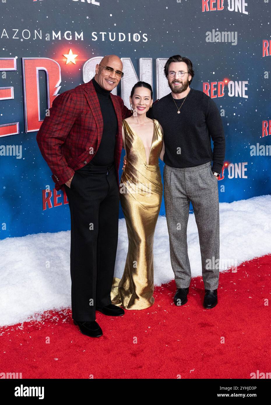 New York, USA. 11th Nov, 2024. Dwayne Johnson, Lucy Liu, Chris Evans ...