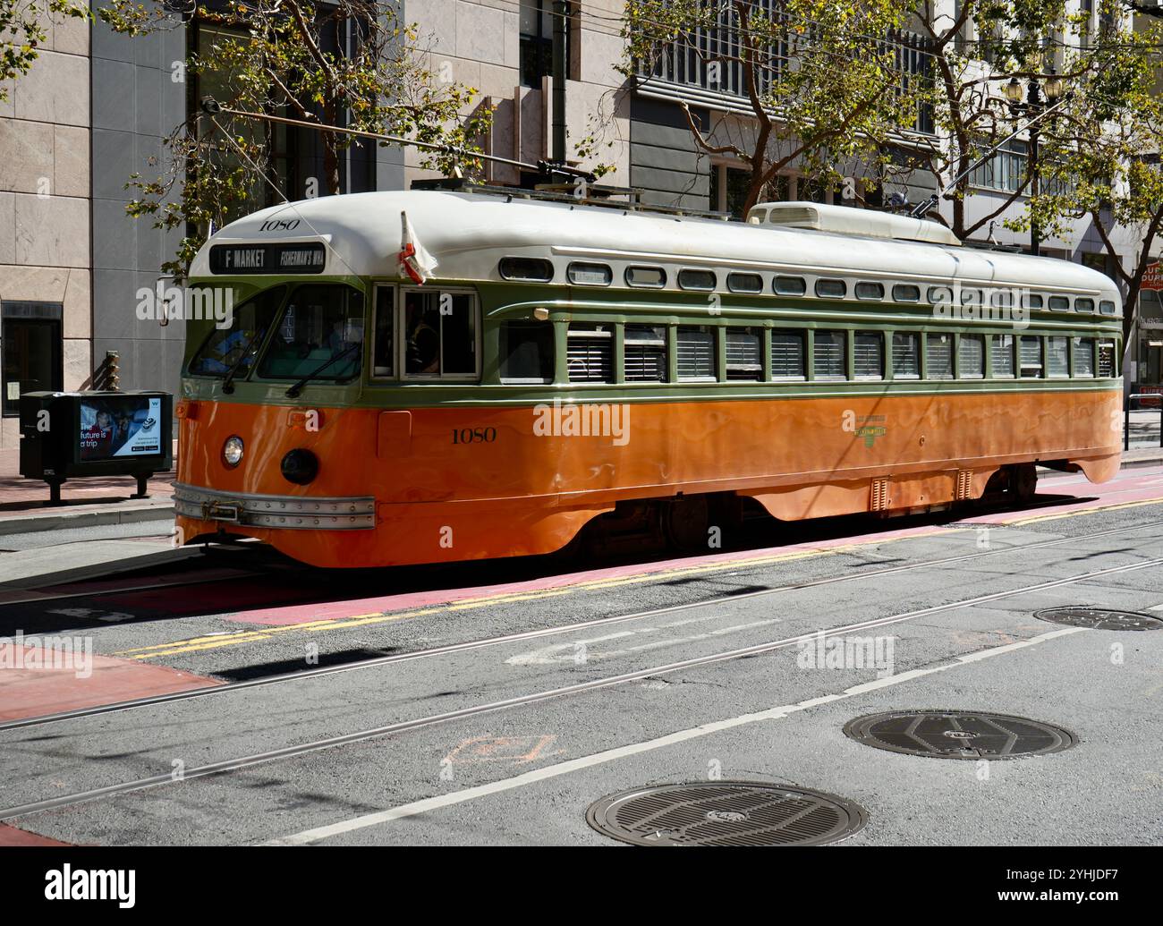 Historic Streetcar 1080 (1946) painted in the livery of Los Angeles ...