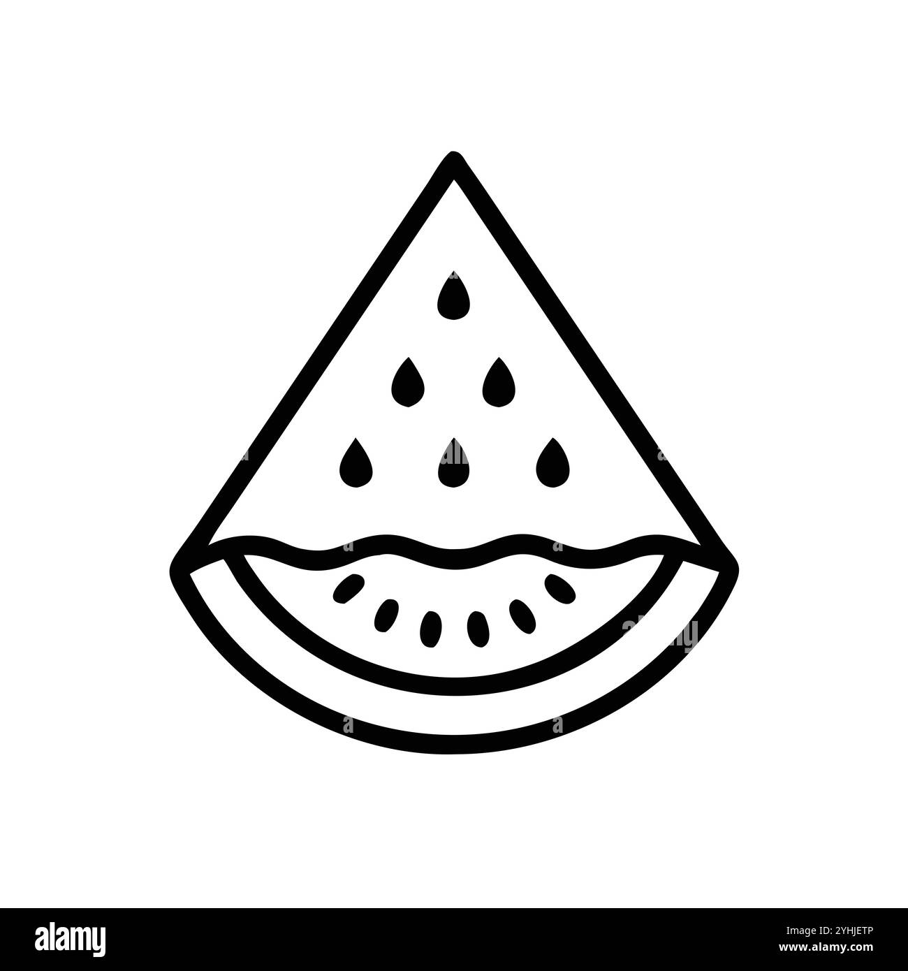 Clipart watermelon Black and White Stock Photos & Images - Alamy