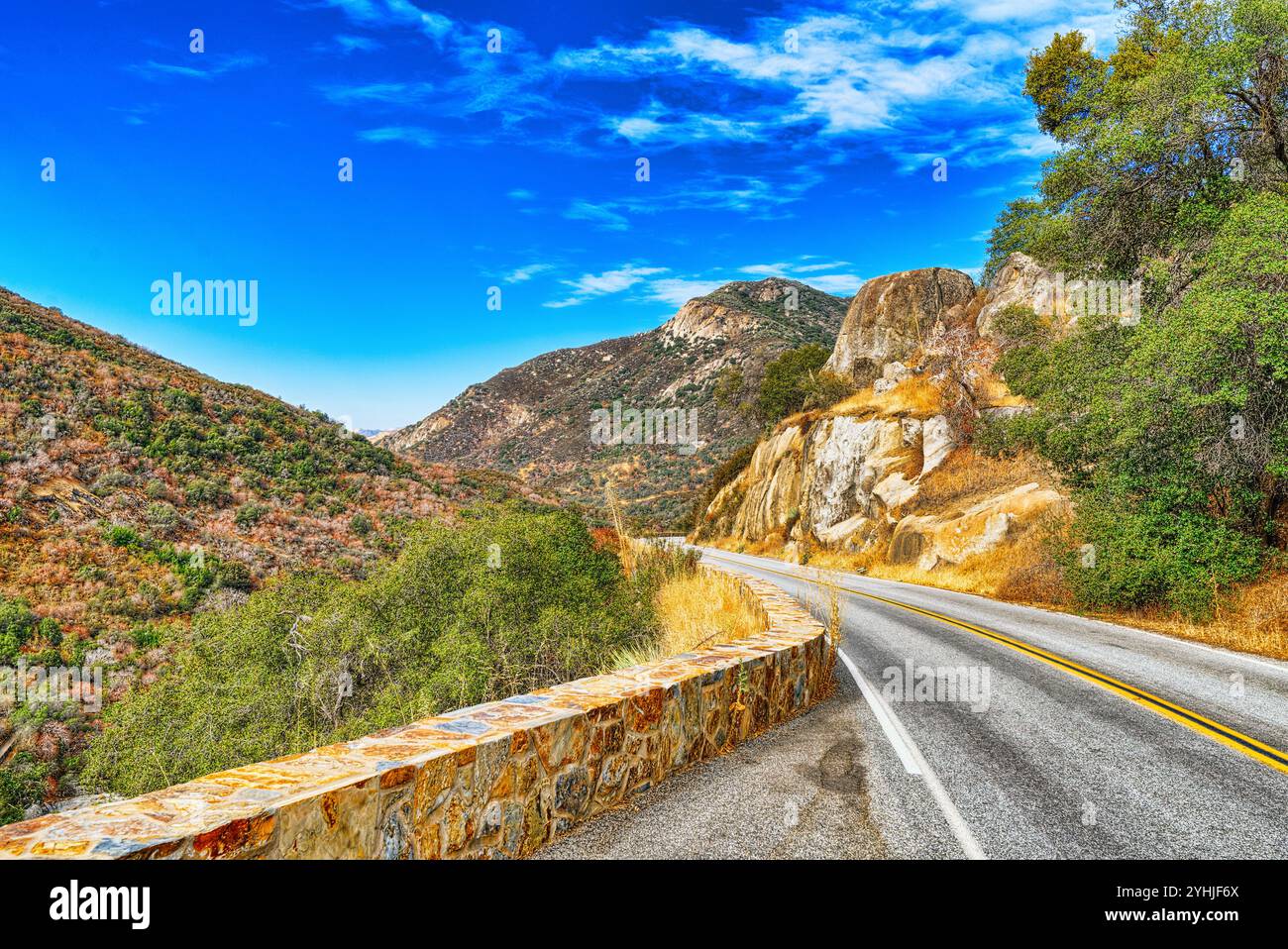 Natural landscapes road views of the United States of America Stock ...