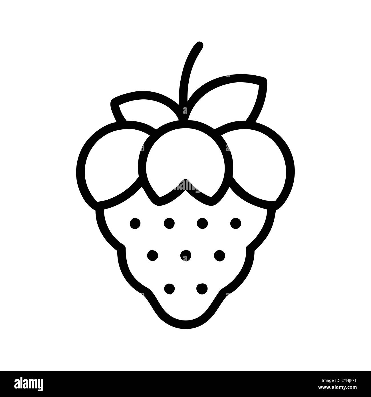 simple vector illustration of a yumberry, in a simple and clean style ...