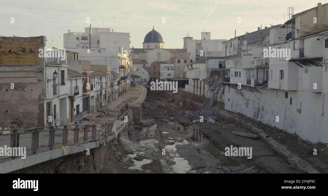 Barranco del Poyo after the flooding in Chiva, Valencia, Spain. Natural ...