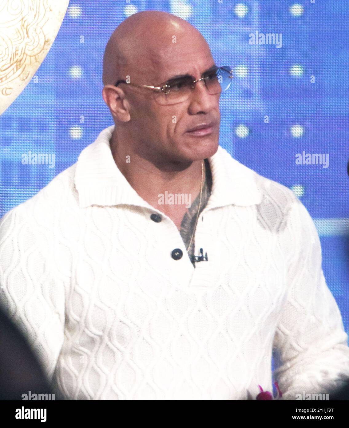 New York, NY, USA. 11th Nov, 2024. Dwayne Johnson seen at Good Morning ...